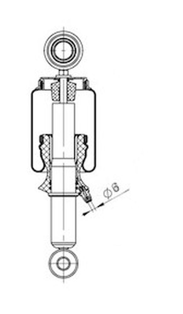 AMORTECEDOR CABINE COMPLETO - Roni Chaves